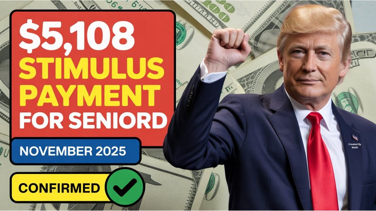 $5,108 Stimulus Payment for Seniors – November 2025 Full Schedule and ...